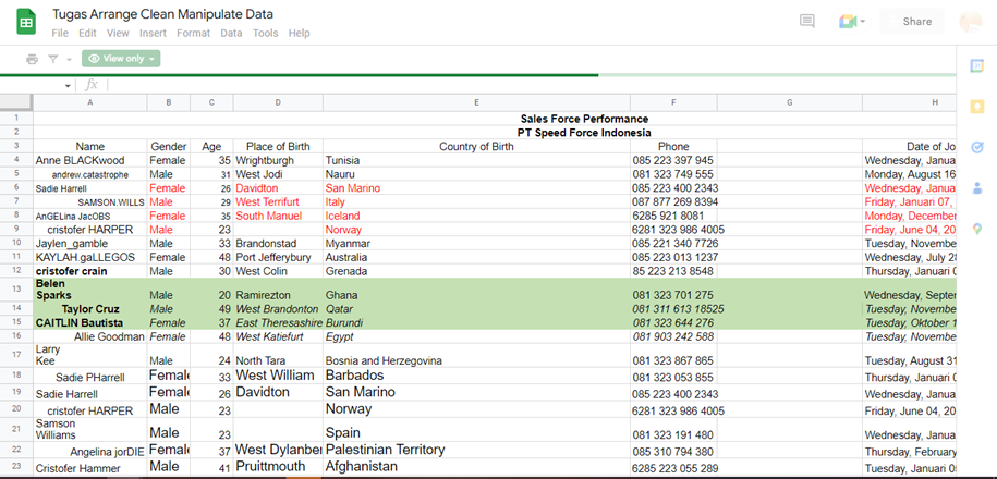Digital Learning —Cleaning Data using Google Sheets | by Adam ...