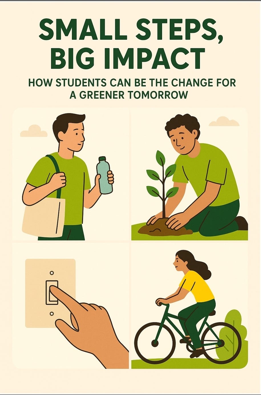 Small Steps, Big Impact: How Students Can Be the Change for a Greener Tomorrow By Aryan ...