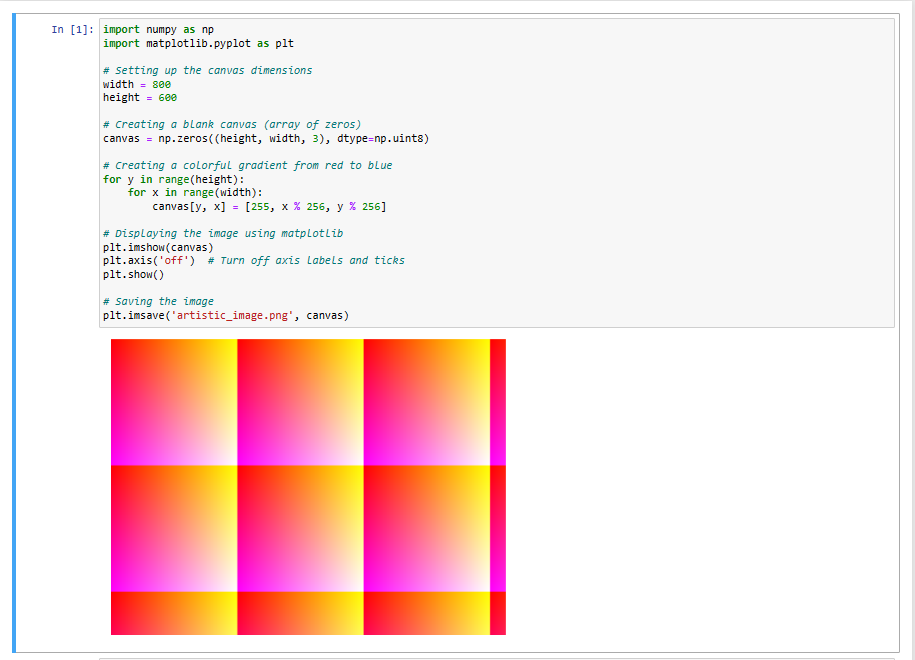 Unveiling the Artist Within: Crafting Colorful Images with Numpy | by ...