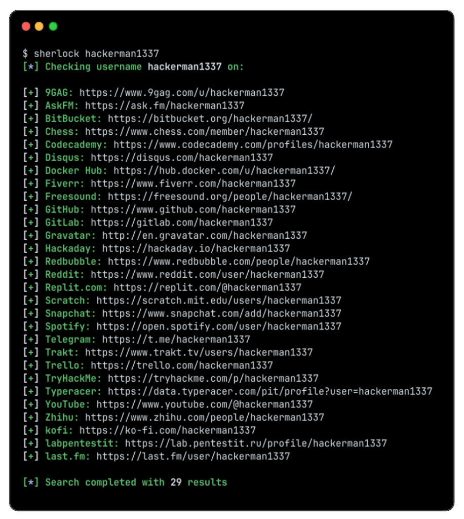 Uncovering Digital Footprints: A Deep Dive into Sherlock for Social ...