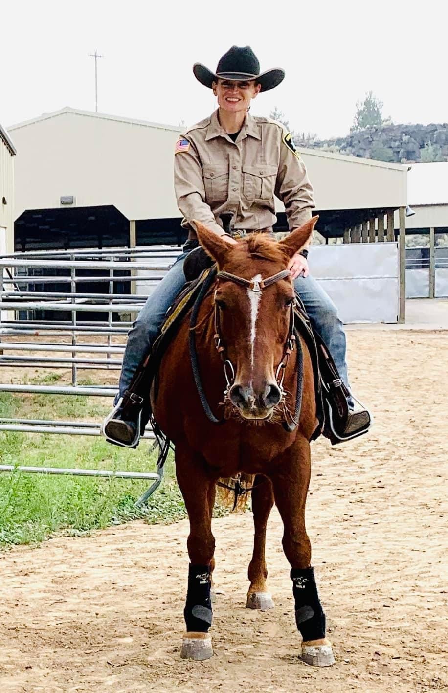 May I introduce you to one of my mares? This is Sugar Cone Hickery ...