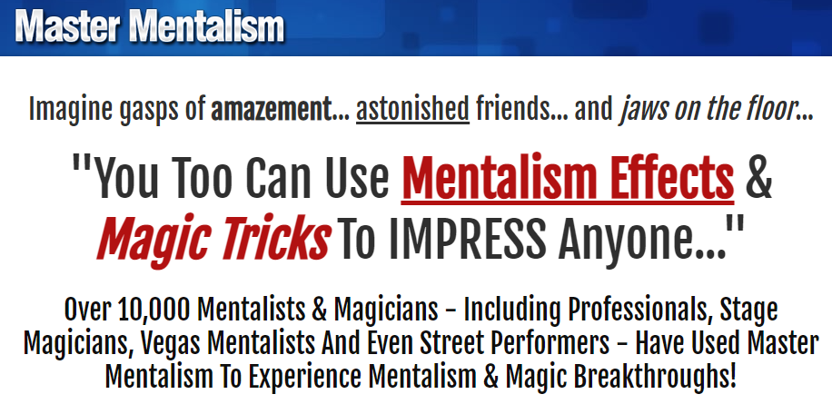 Unlock Your Mind’s Potential: Master the Art of Mentalism with Master ...