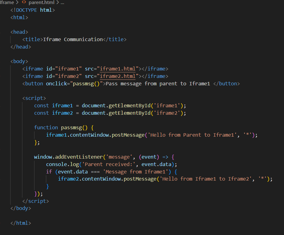 Iframe to Iframe Communication in JavaScript (Part-1) | by Arivusudar D | Feb, 2025 | Medium