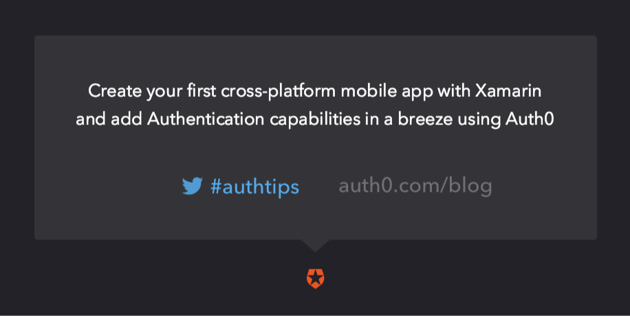Xamarin Authentication and Cross-Platform Mobile App Development | by Auth0 | Medium