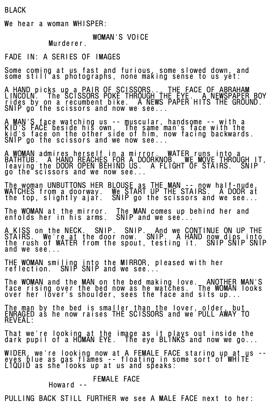 Page One: “Minority Report” (2002) | by Scott Myers | Go Into The Story