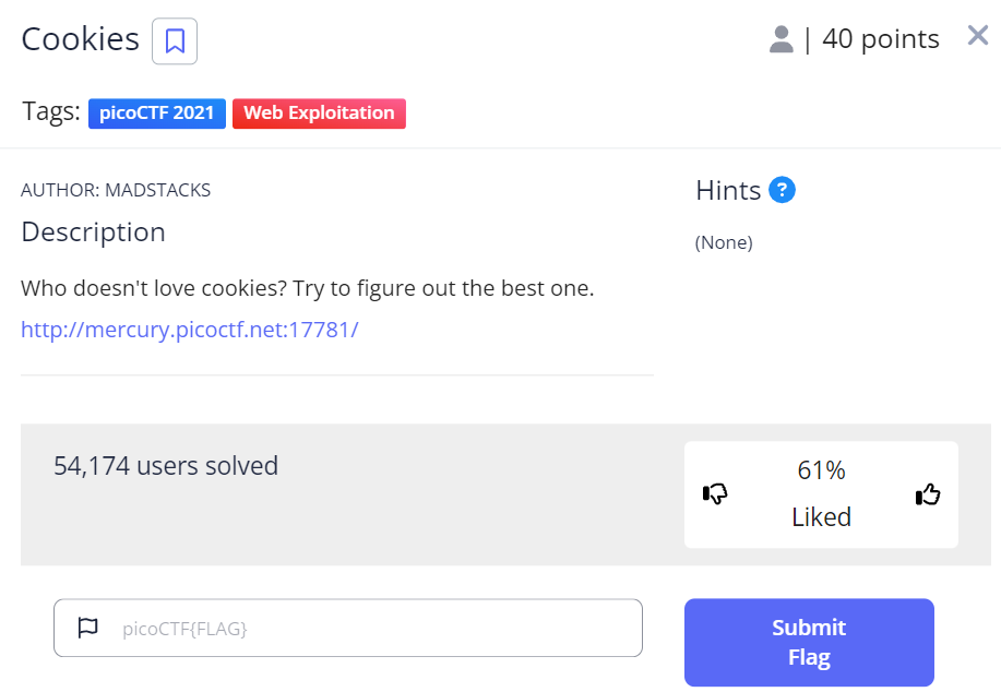 picoCTF Web Exploitation: Cookies | by Kamal S | Medium