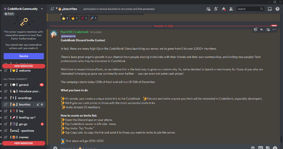 CodeMonk is organizing a ‘Discord Invite Contest’ as a part of its ...
