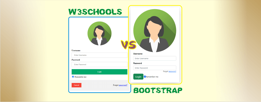 How TO create a Login Form (w3schools vs bootstrap) | by Shopinson | Medium