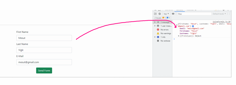 React Form Validation Formik Yup By Mesut Yiğit Medium