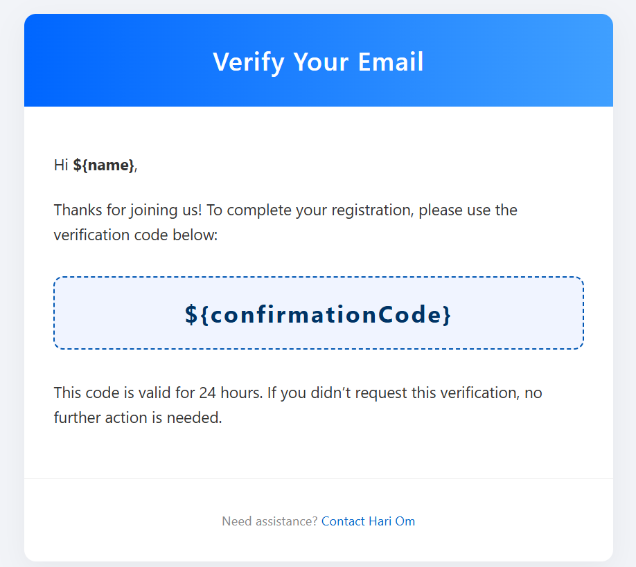 Setting Up a Custom OTP Email Template with AWS Cognito | by Hari Om | Medium
