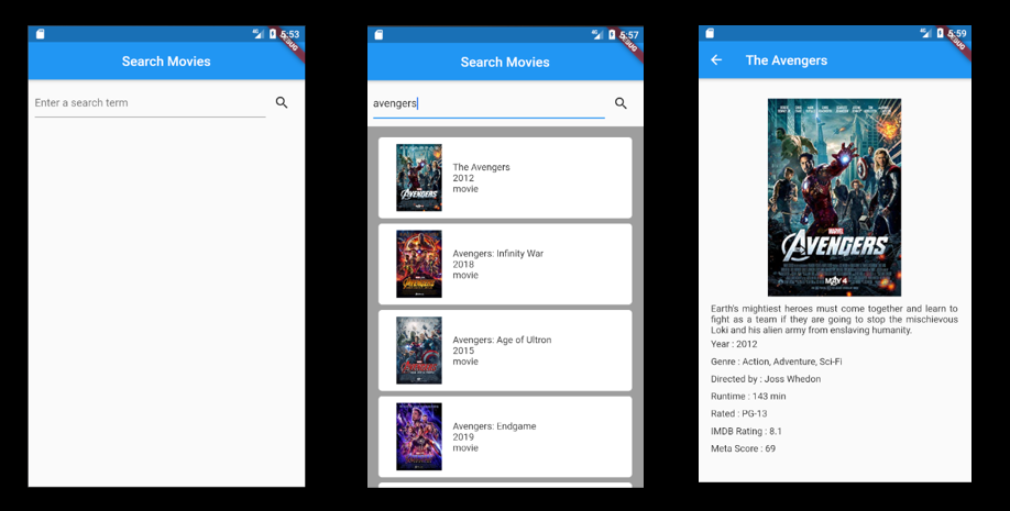 Develop a simple movie search app using Flutter | by Guruparan ...