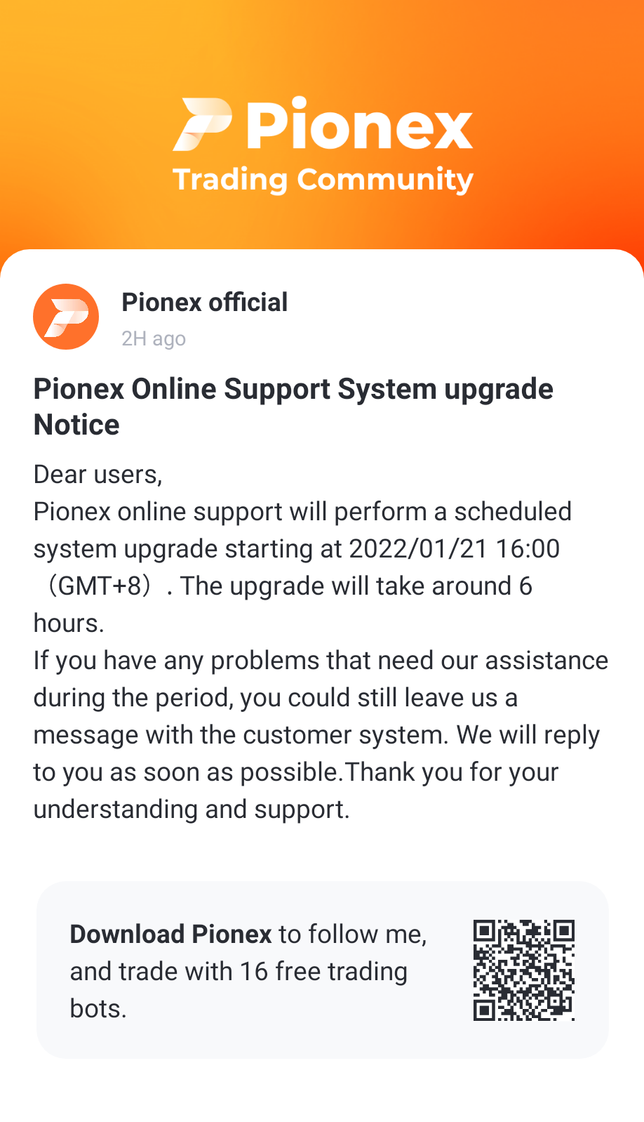 Install Pionex Now, Big Bonus !!!!https://www.pionex.com/en-US/sign/ref ...