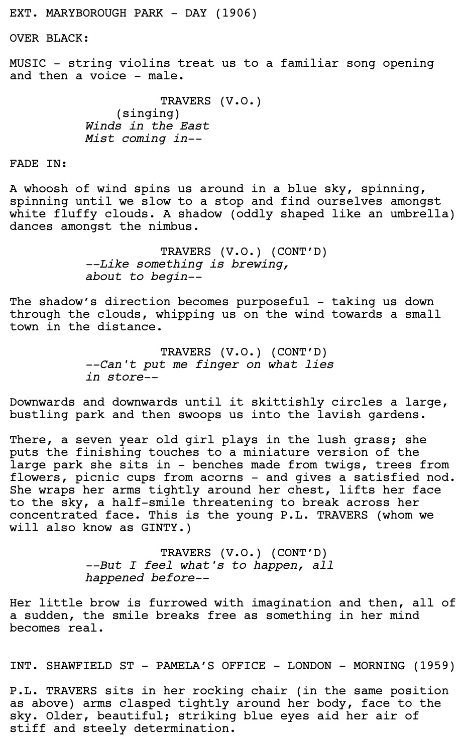 Page One: “Saving Mr. Banks” (2013) - Go Into The Story