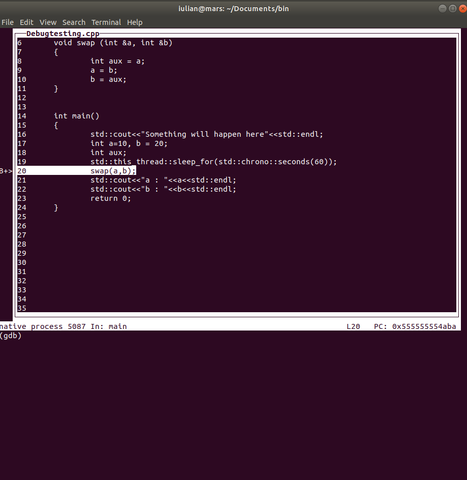 Essentials: local and remote debugging of a C++ executable | by Peca Iulian | Medium