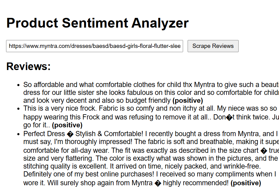 Product Sentiment Analyzer & Review Dashboard — My 1st Major Internship ...