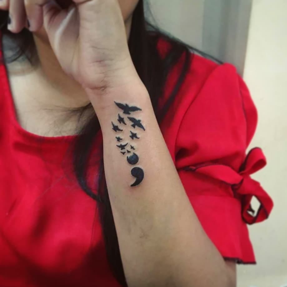 Project Semicolon (;). A semicolon is used when an author… | by Apeksha ...