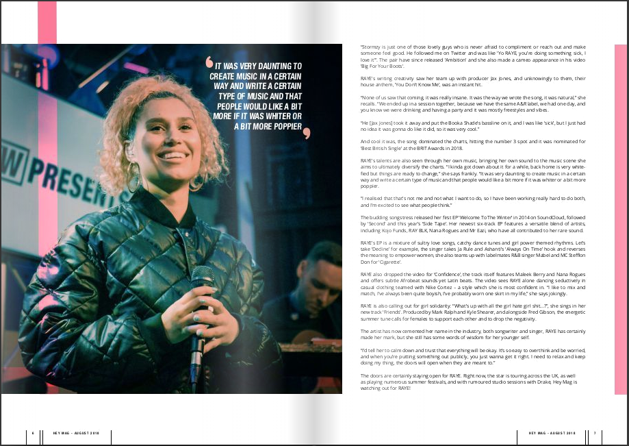 Raye of Light. Hey Mag met with UK singer-songwriter… | by Hey Music ...