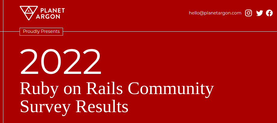 A quick look at the Ruby On Rails survey 2022 — By a Junior Developer | by Danilo alves | Medium