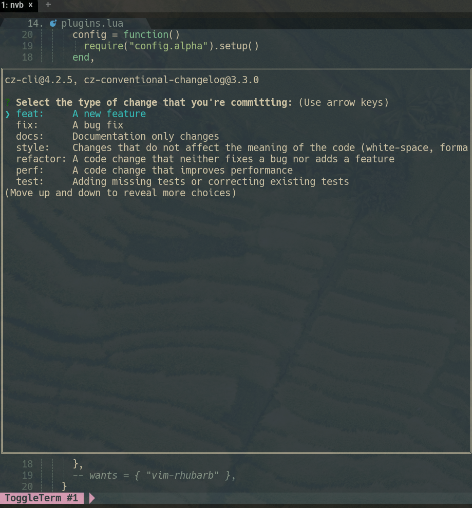 Neovim for Beginners — Conventional Commits | by alpha2phi | Medium