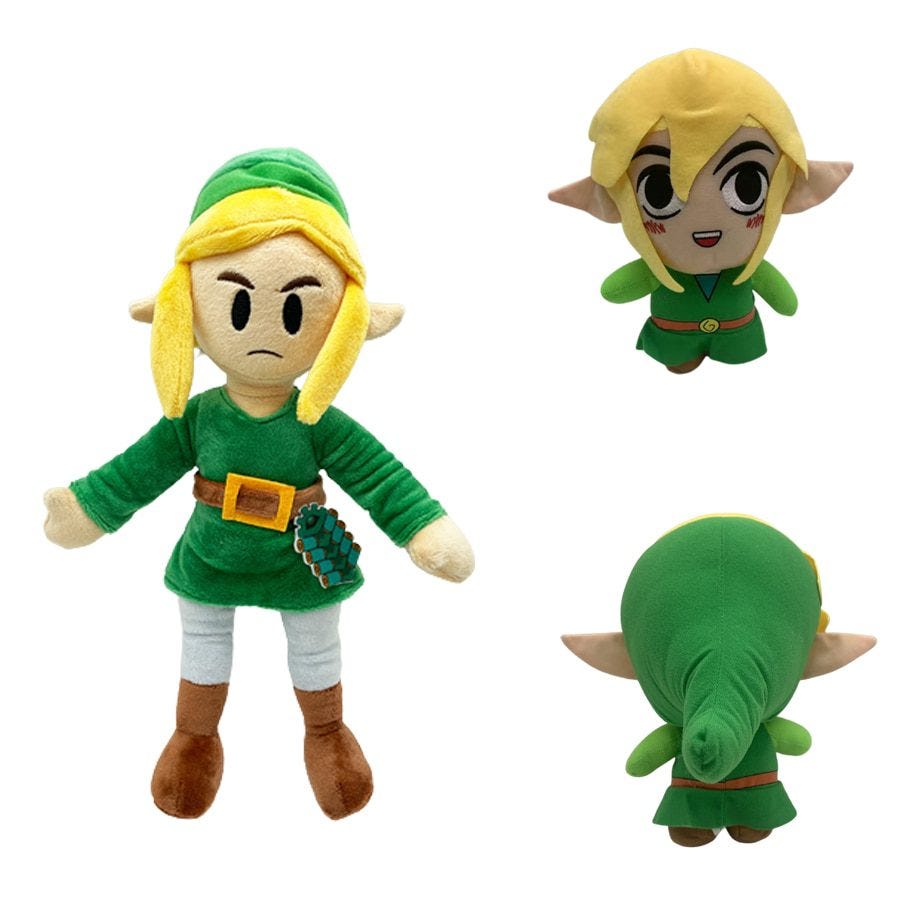 Link and Zelda Plush Doll | 13.78 Inch Soft Stuffed Toy Peripherals ...