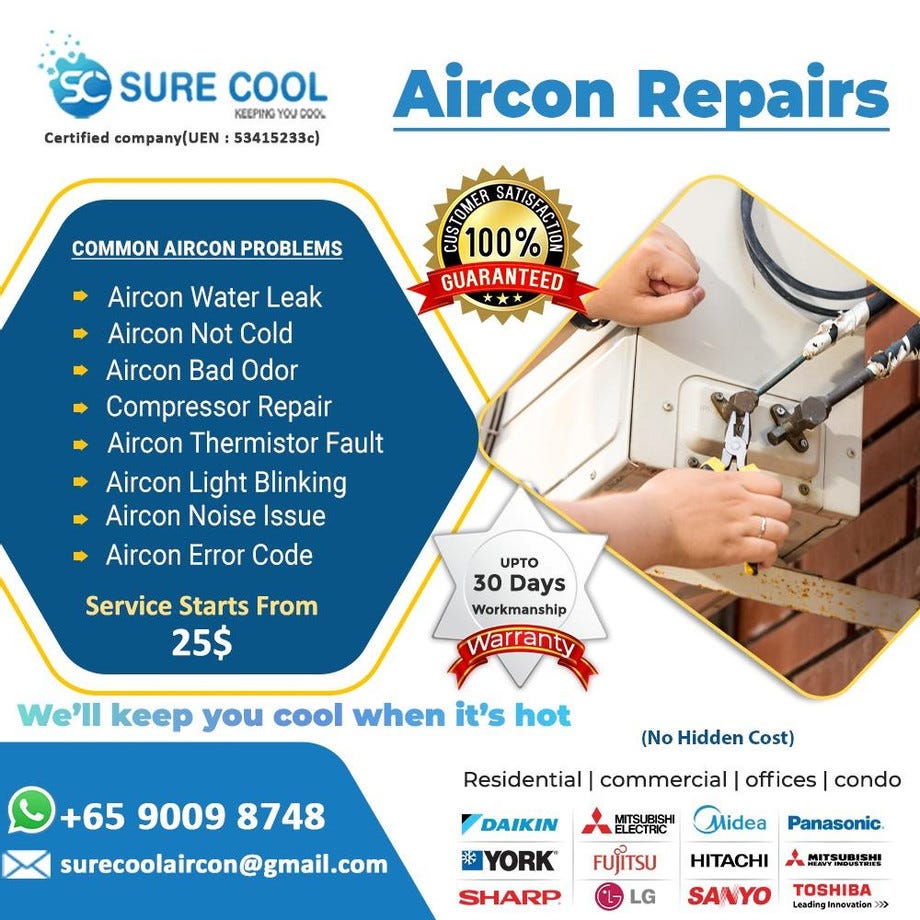 aircon repair services in singapore | aircon repair | by Sohac | Medium