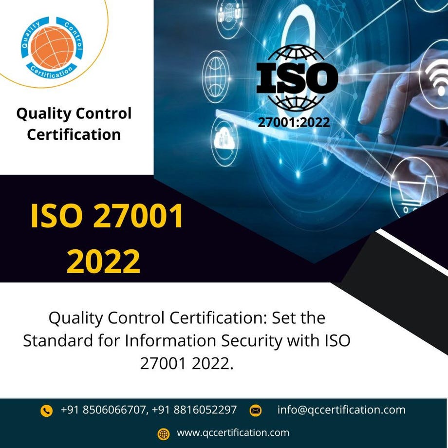 ISO 27001:2022 Certification | Quality Control Certification ...