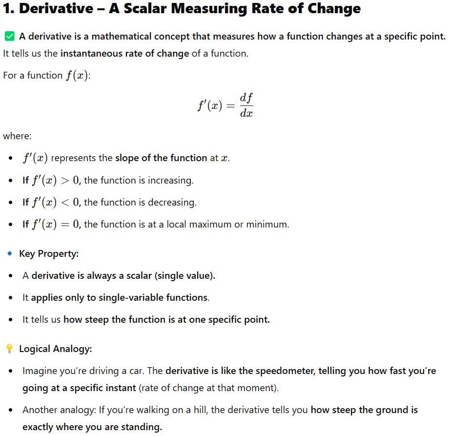 Gradient Descent. Logical Difference Between Derivative… | by Mangesh ...