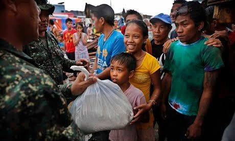 Filipino Children Helping Others