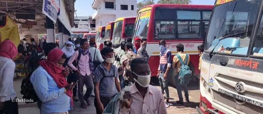 Uttar Pradesh Government arrange 1000 buses for Migrant Workers | by ...