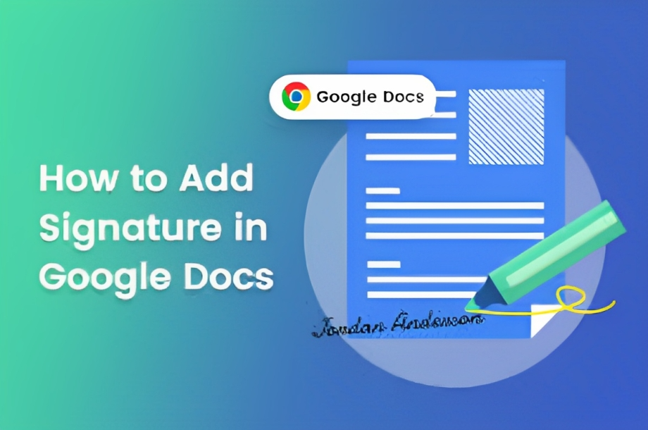 How To Insert A Signature In Google Docs? | by junaid mughal | Medium