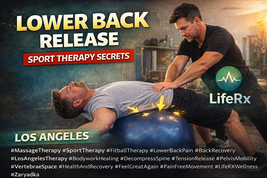 Life RX LA: Fitball Therapy for Lower Back Tension Watch Our Class ...
