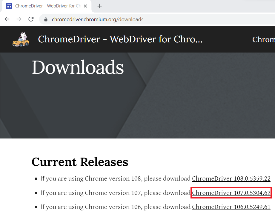 MuleSoft RPA — Chrome driver with the version ‘107’ could not be found ...