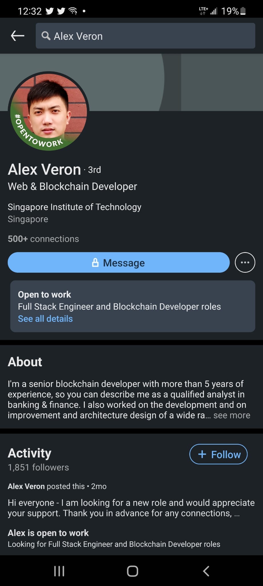 Alex Veron - Scammer Former Kyros Ai employee, Alex Veron, scammed an ...