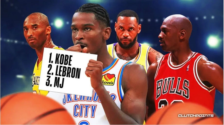 ‘Kobe is MJ on steroids’: Thunder star Shai Gilgeous-Alexander attempts to end GOAT debate with ...