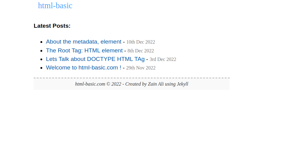 DEVLOG — Another html tutorial website | by Zain Ali | Medium