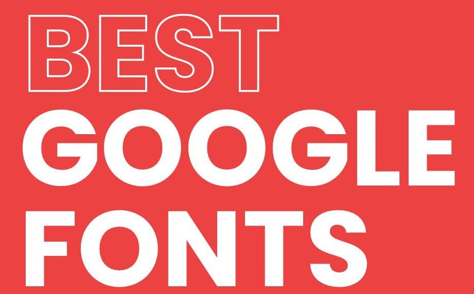 10 Best Google Fonts for your website | by Pepper Square | Medium