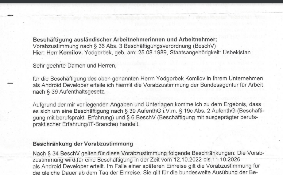 Navigating the Process of Securing a German Working Permit as an ...