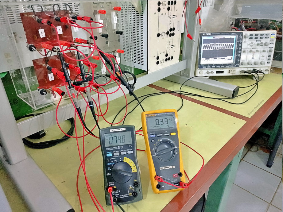 Contoh pengerjaan percobaan penyearah jembatan gelombang penuh tiga fase dengan diode | by sunu ...