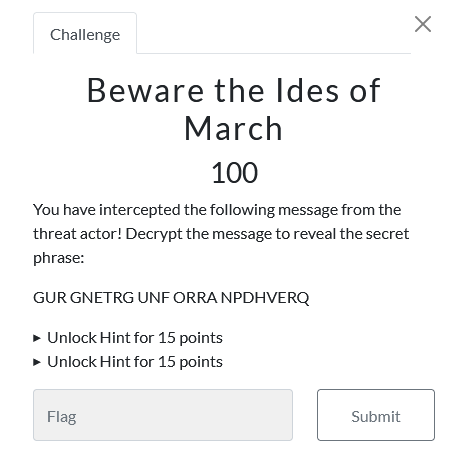 Baconian Cipher Challenge