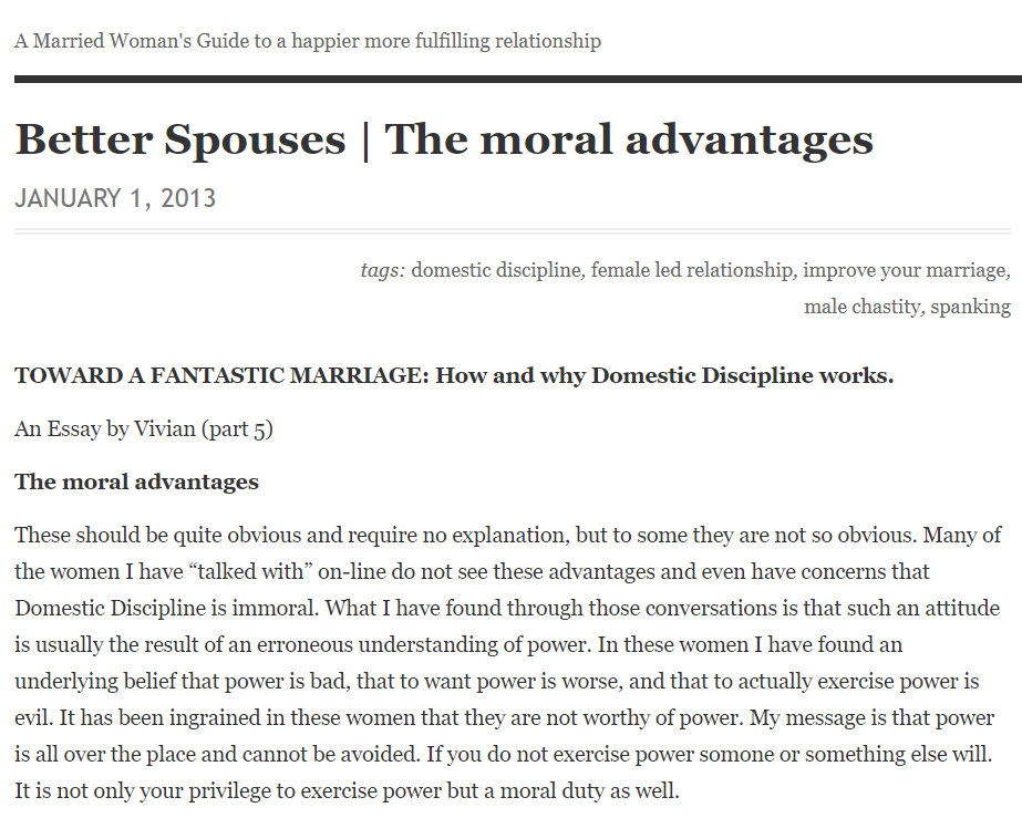 BETTER SPOUSES: The Moral Advantage (I really love this and endorse ...