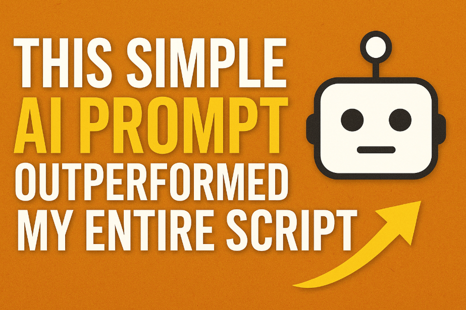 This Simple AI Prompt Outperformed My Entire Script | by Amar pratap ...