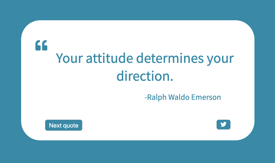 Random Quote Machine. Quotations are repetitions of someone… | by Libor ...