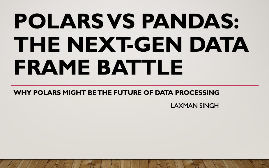 Polars vs Pandas: The Next-Gen DataFrame Battle | by Laxman Singh | DataDrivenInvestor