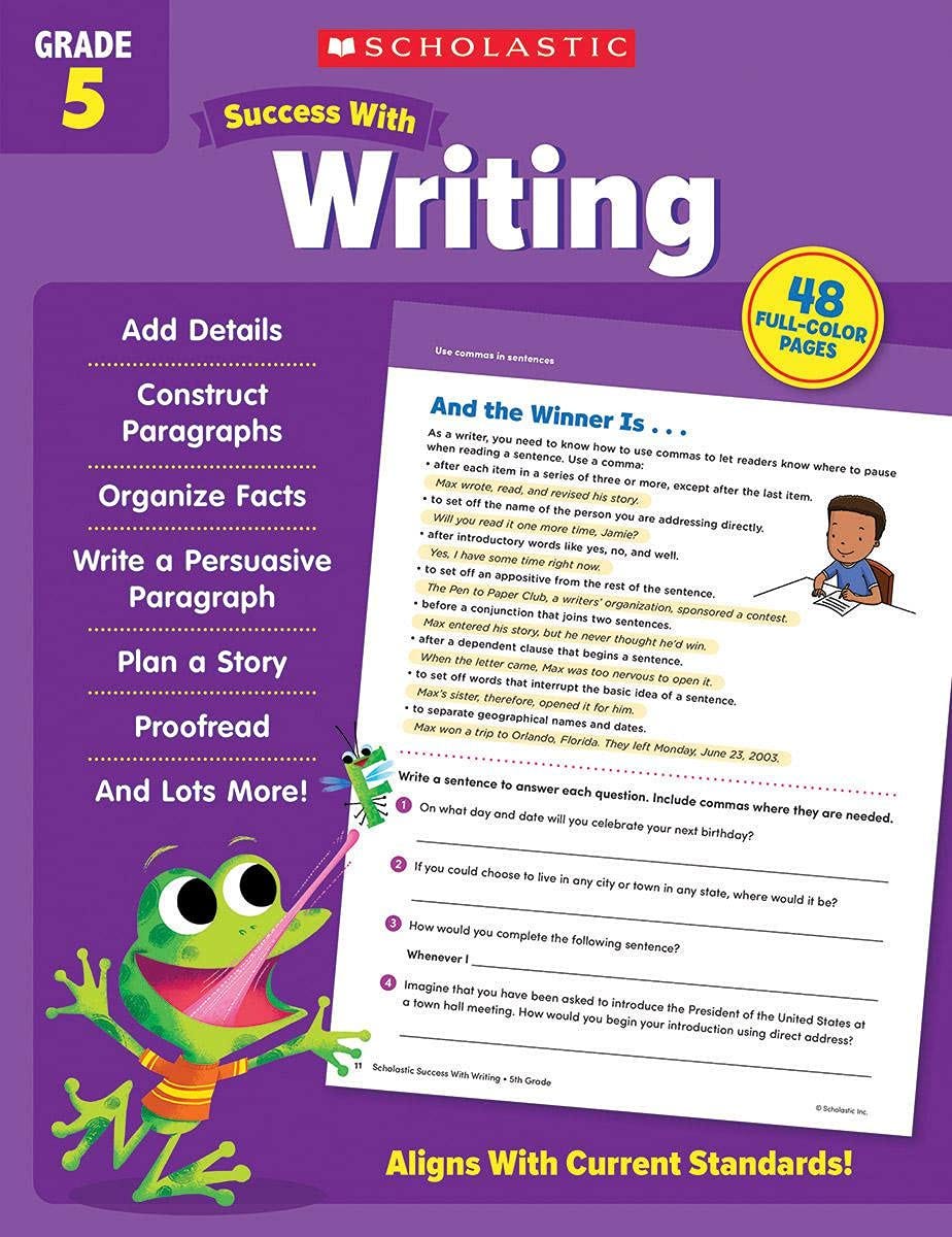 [READ][BEST]} Scholastic Success with Writing Grade 5 Workbook | by ...