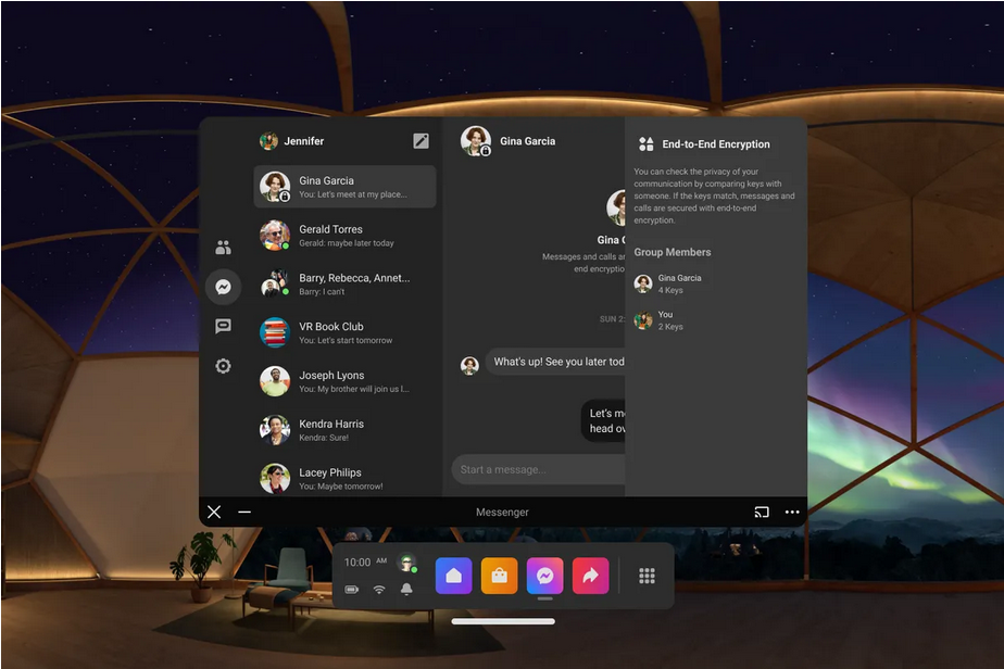Meta Is Testing End To End Encryption For Quests Vr Messenger App By