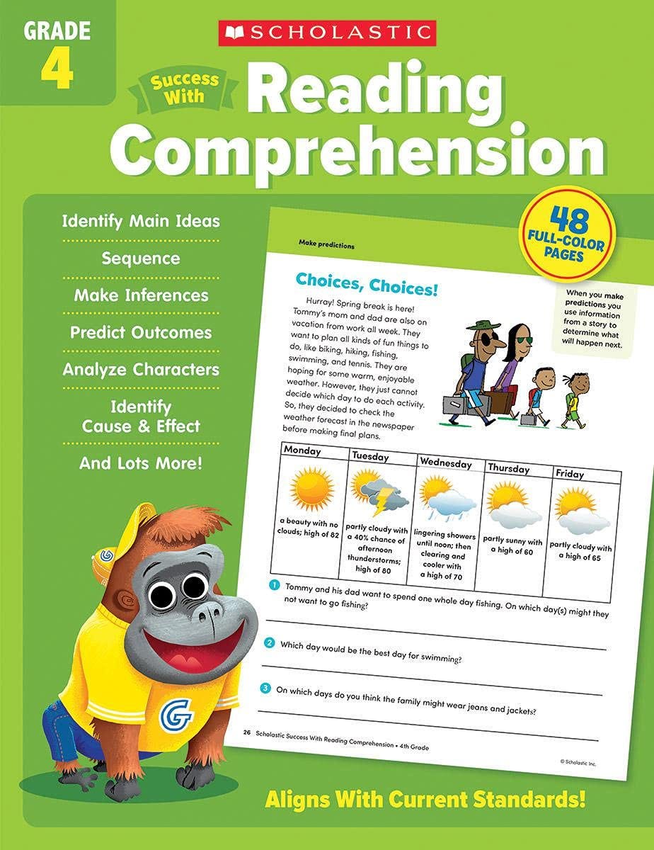 [EPUB[BEST]} Scholastic Success with Reading Comprehension Grade 4 ...
