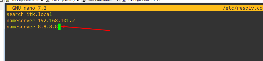 Temporary failure in name resolution:Proxmox - ITK CONFIG - Medium