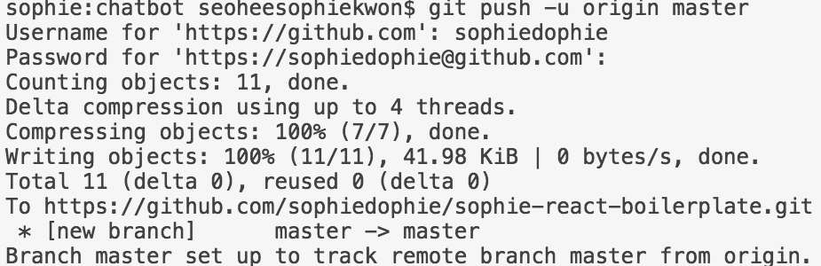 [git] push -u origin master 하면 403 error | by Sophie Kwon | Medium