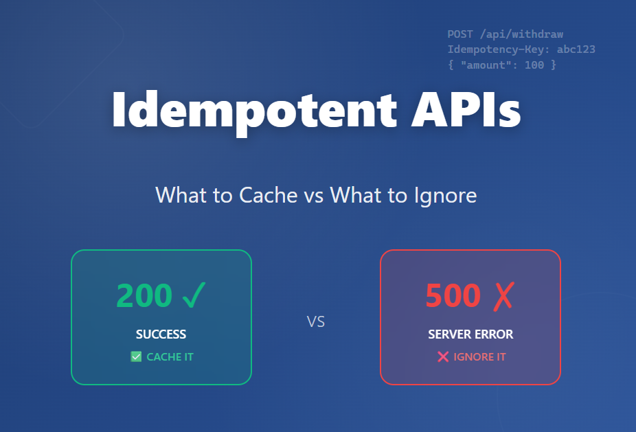 How to Design Idempotent APIs Safely: What to Cache and What to Ignore | by Mathildaduku | Medium