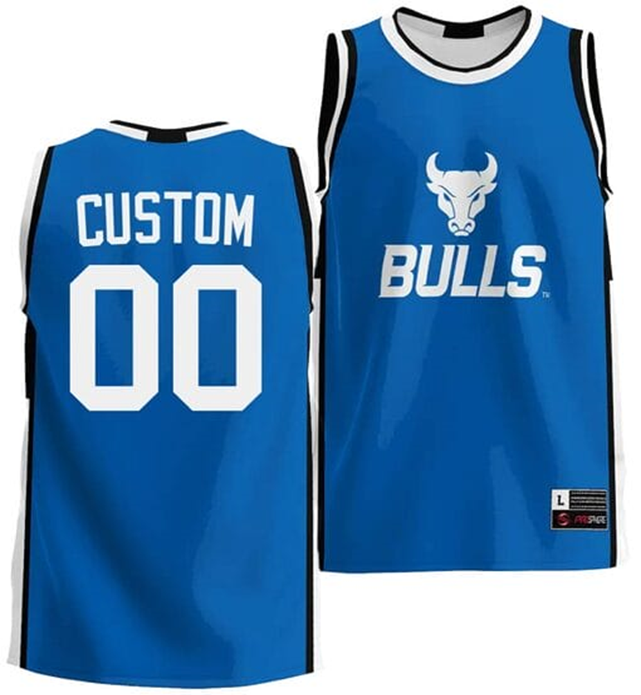 Custom Buffalo Bulls Jersey Name and Number College Basketball Blue ...